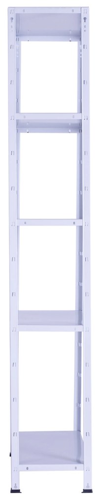 Policový regál Trestles RP6 1800x750x300, nosnost 250 kg, 5 polic, světle šedý RP6-5
