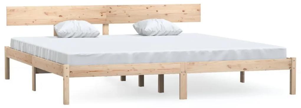 Rám postele masivní borovice 200 x 200 cm - Default Title