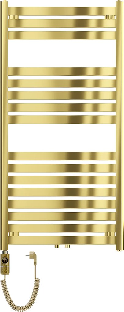 Mexen Uran, elektrické topné těleso 1200x600 mm + topná tyč 600 W, zlatá lesklá, W105-1200-600-2600-50