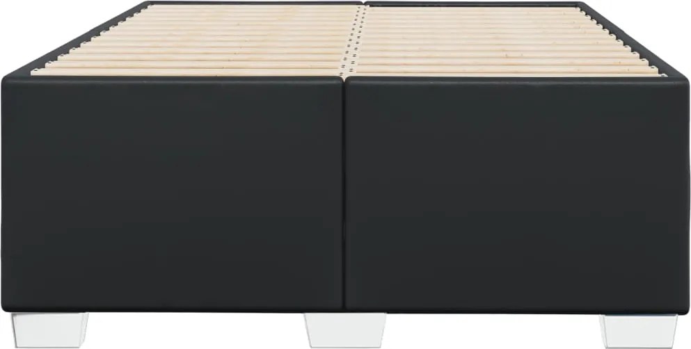Rám postele černý 120 x 200 cm umělá kůže 3284552
