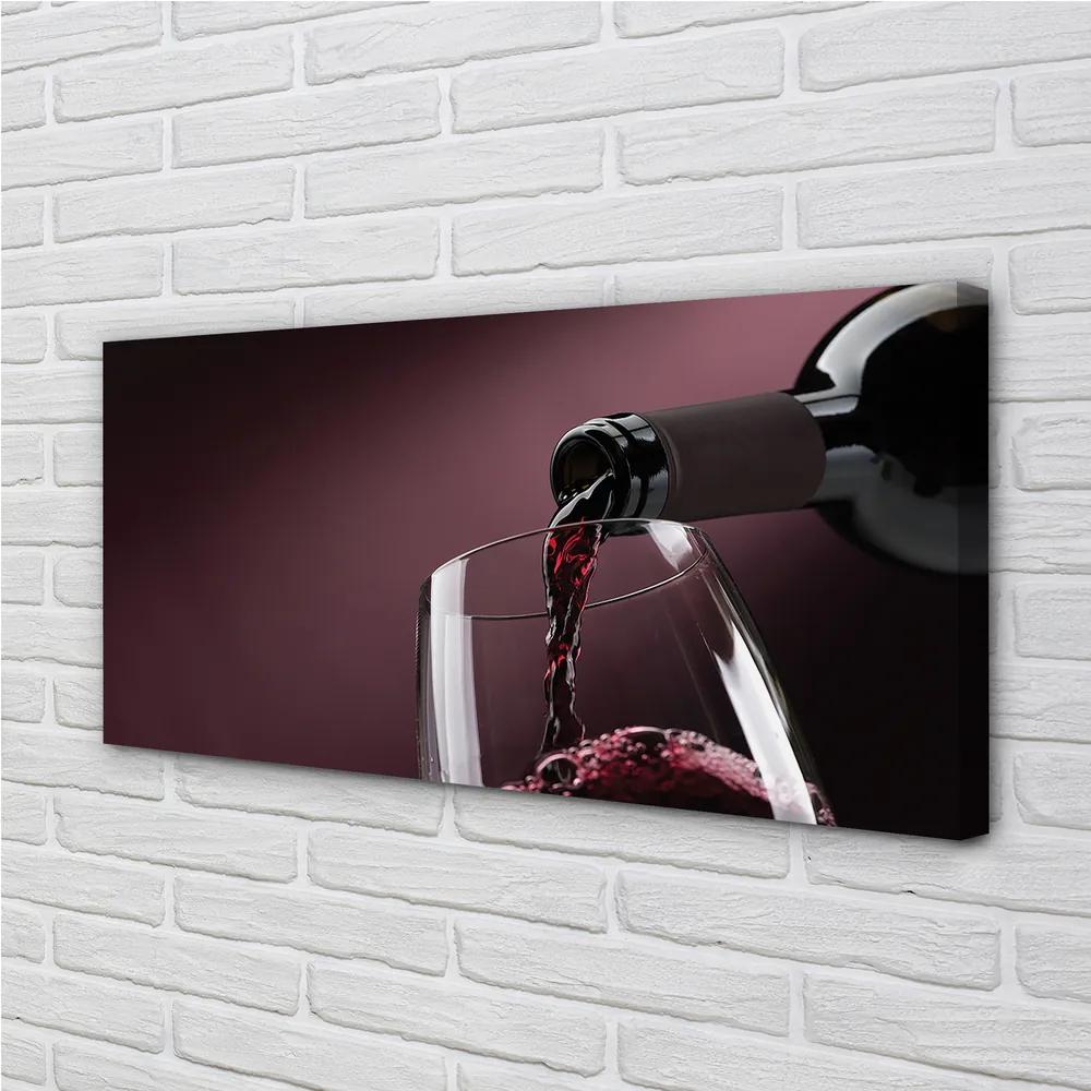 Obrazy na plátně Maroon bílé víno 140x70 cm