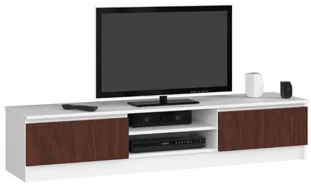 TV stolek RTV 160 bílá/wenge