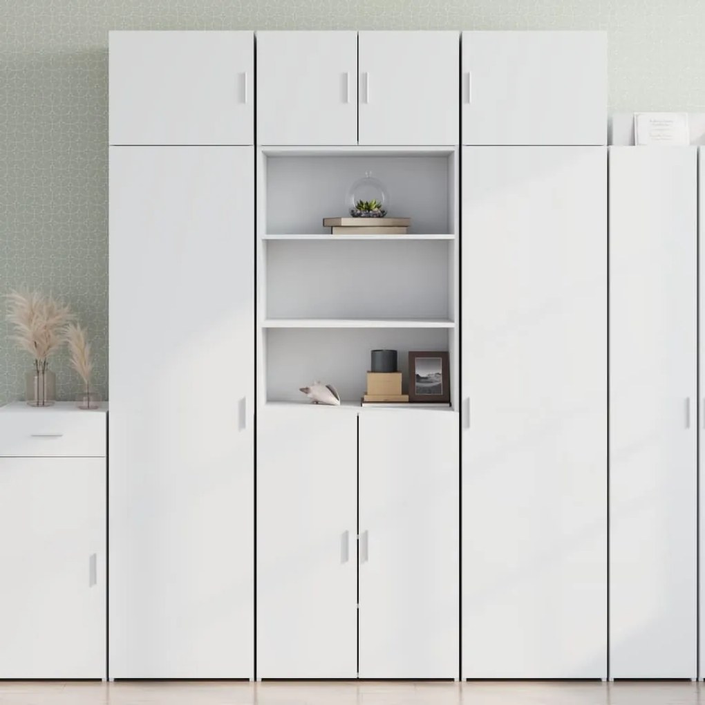 Skříň highboard bílá 70 x 42,5 x 185 cm kompozitní dřevo 3281371