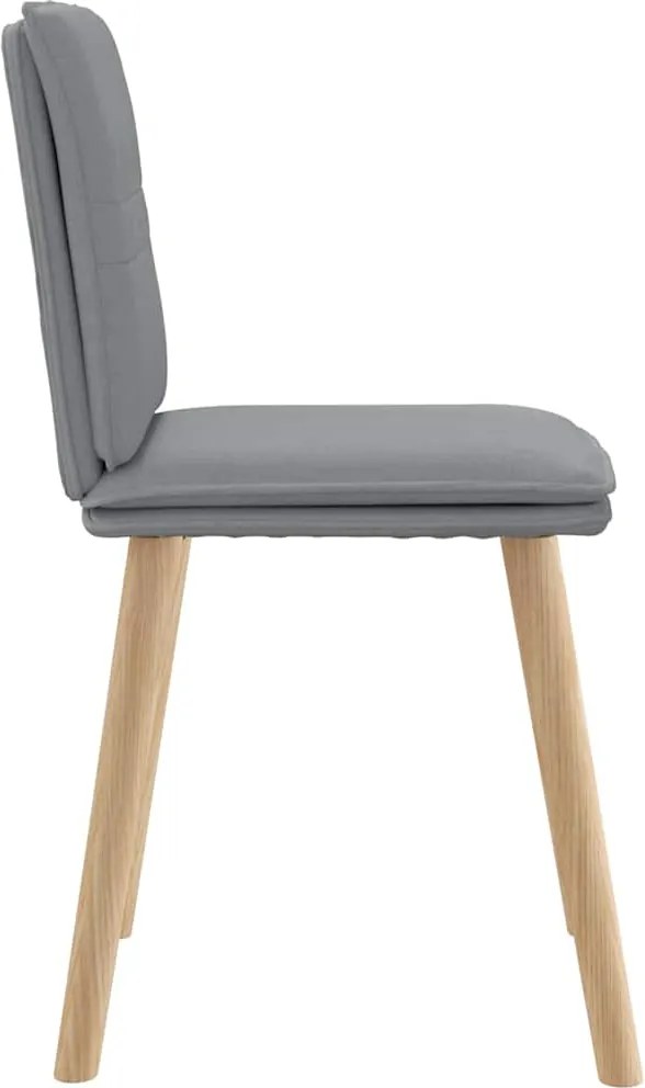 Jídelní židle 6 ks světle šedé textil 3315625
