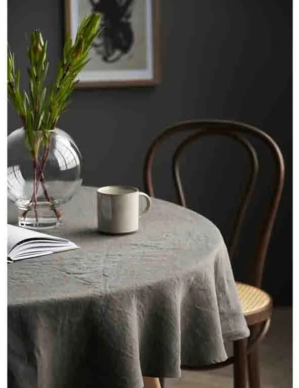 Södahl Kuchyňský ubrus Ø160 cm Pure Linen Earth
