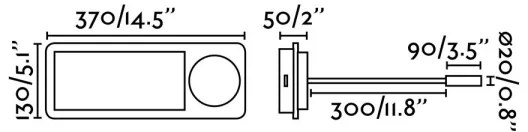 FARO 20062 - LED Nástěnné svítidlo MOOD 2xLED/3W + LED/1,5W/230V