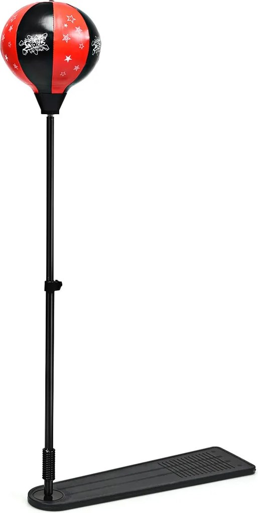 Costway Dětský boxovací míč 85-130 cm výškově nastavitelný boxerský míč boxerská