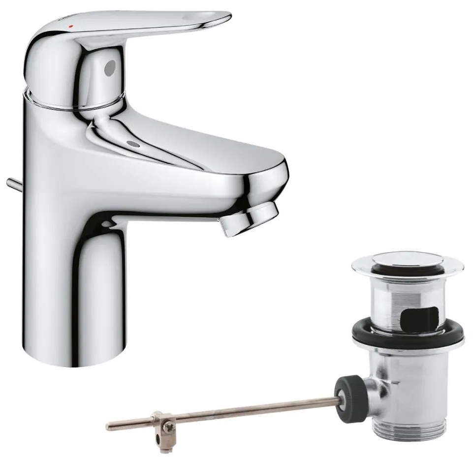 Grohe Swift - Umyvadlová baterie s výpustí, chrom 24316001