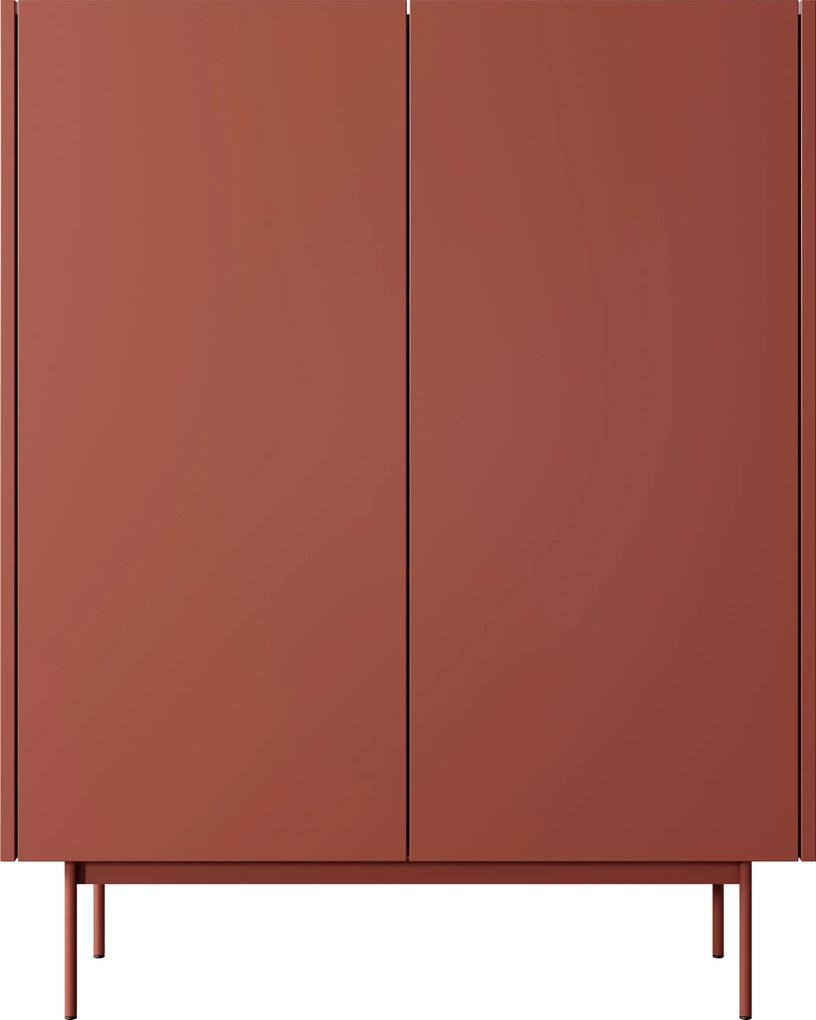 PCo Komoda CERAMIC KD97, 97 cm Červená