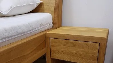 Postel dvoulůžko Postelia LAGO Buk 200x210 - dřevěná designová postel z masivu