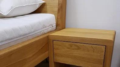 Postel dvoulůžko Postelia LAGO Buk 200x220 - dřevěná designová postel z masivu