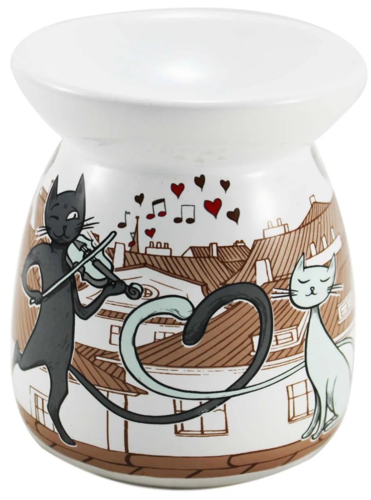 Home Elements keramická aromalampa Cats in the City