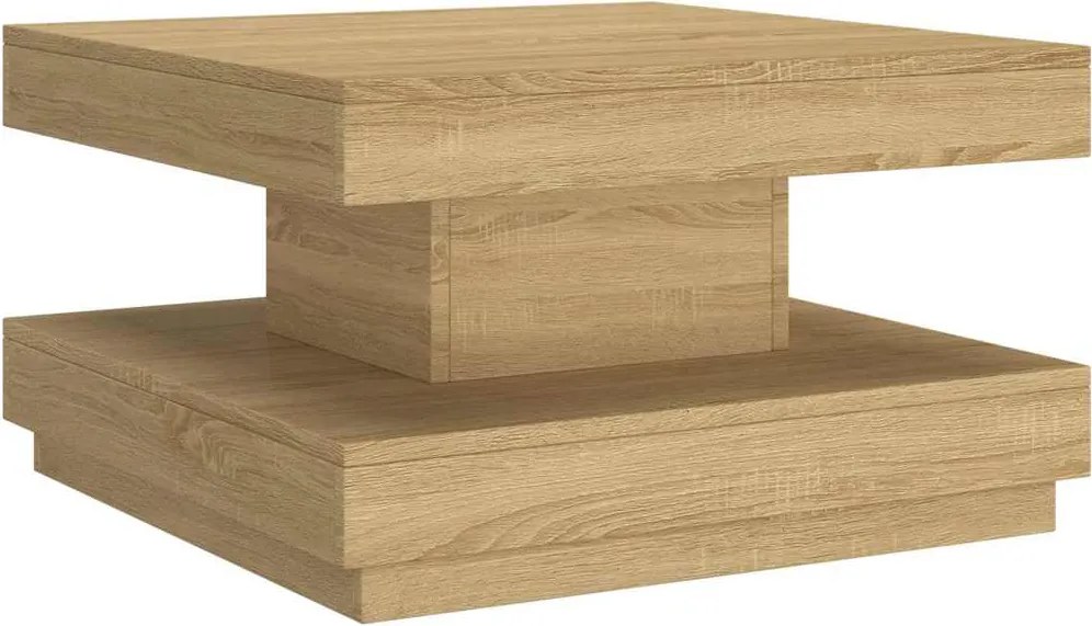 Konferenční stolek světle hnědý 60 x 60 x 35 cm MDF 286096