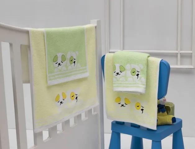 Stanex Dětské froté ručníky a osušky PEJSEK VARIANTA PROVEDENÍ: Osuška 50x70 cm - ZELENÁ
