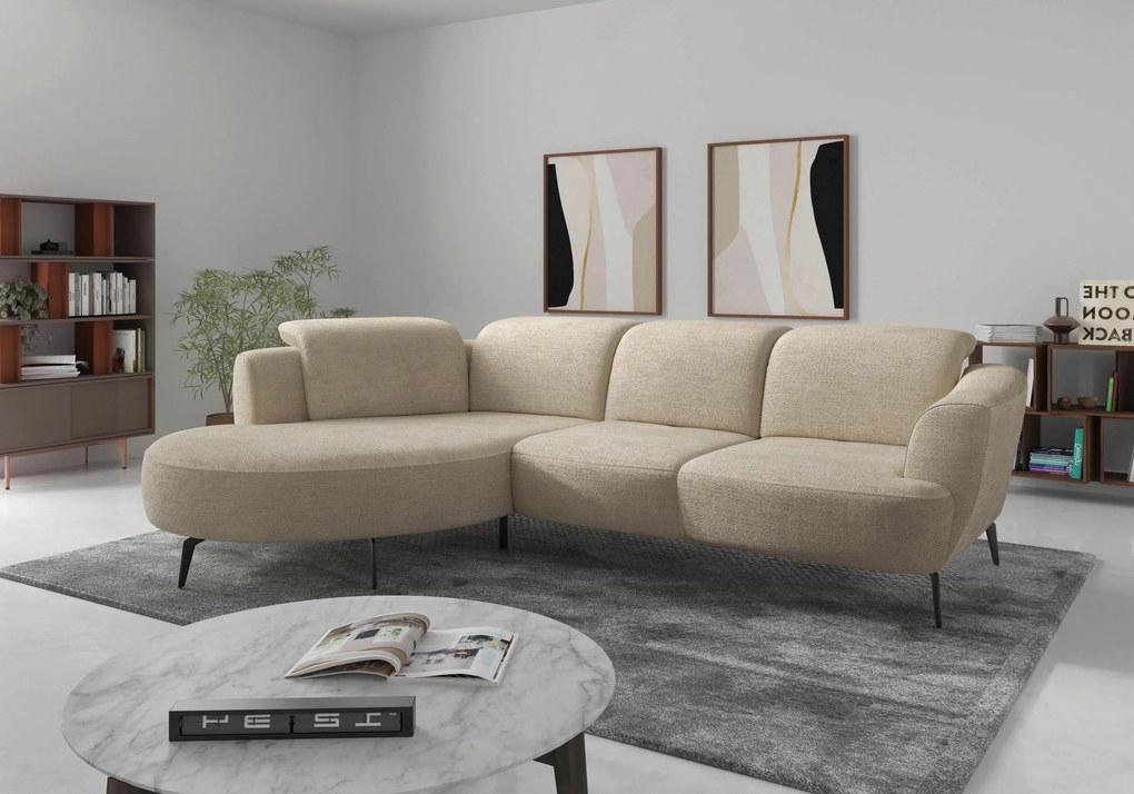 XXXLutz ROHOVÁ SEDAČKA, textil, pískové barvy Sit & More - Sedací soupravy - 000144018535
