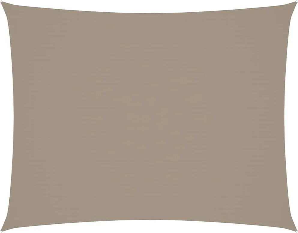 Stínicí plachta oxfordská látka obdélníková 5 x 7 m taupe 135440