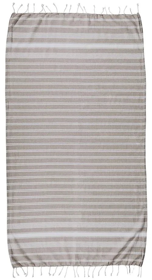 SURFSIDE Osuška 90 x 170 cm - šedohnědá