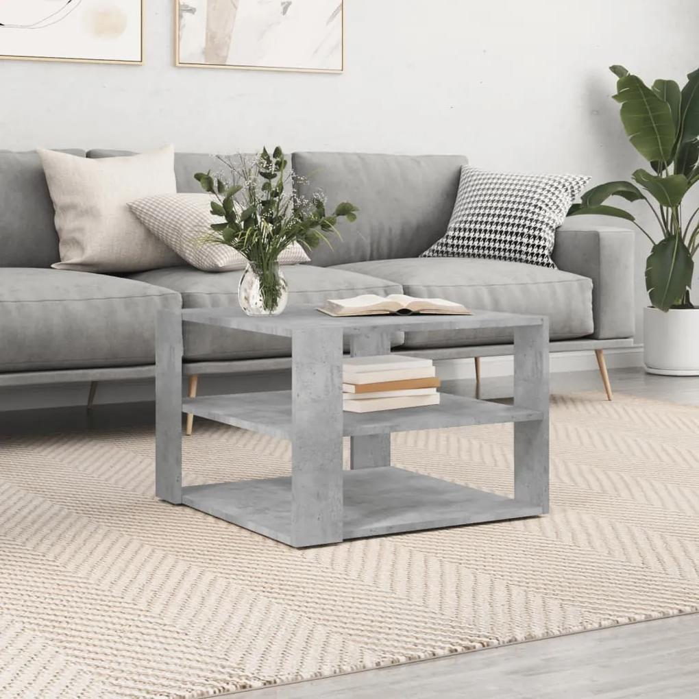 vidaXL Konferenční stolek 59,5x59,5x40 cm kompozitní dřevo [834246] Barva: Betonová šedá