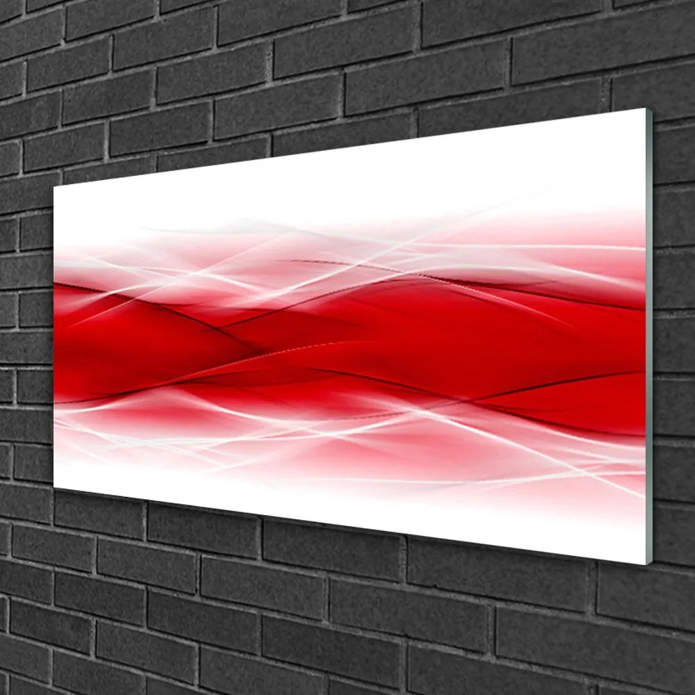 Obraz na skle Abstrakce Vlna Umění 120x60 cm