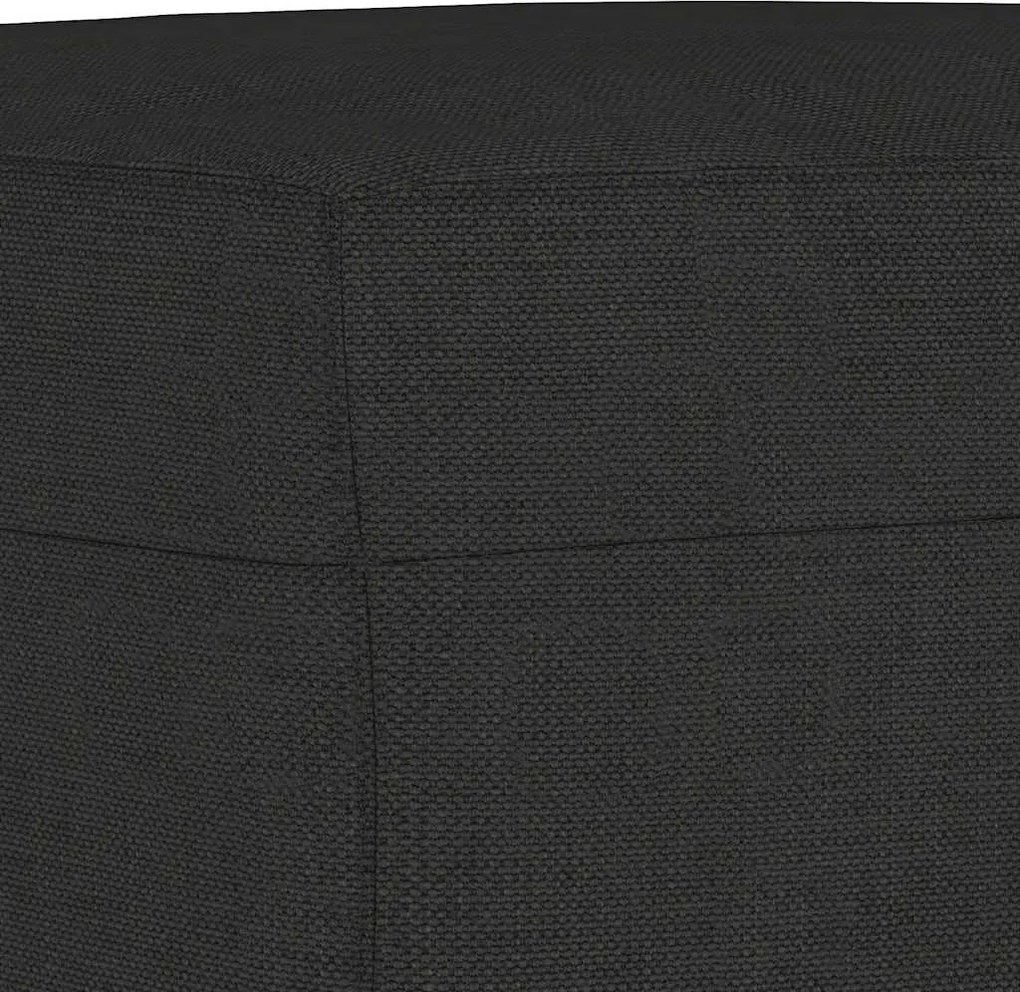 3dílná sedací souprava s polštáři černá textil 3201830