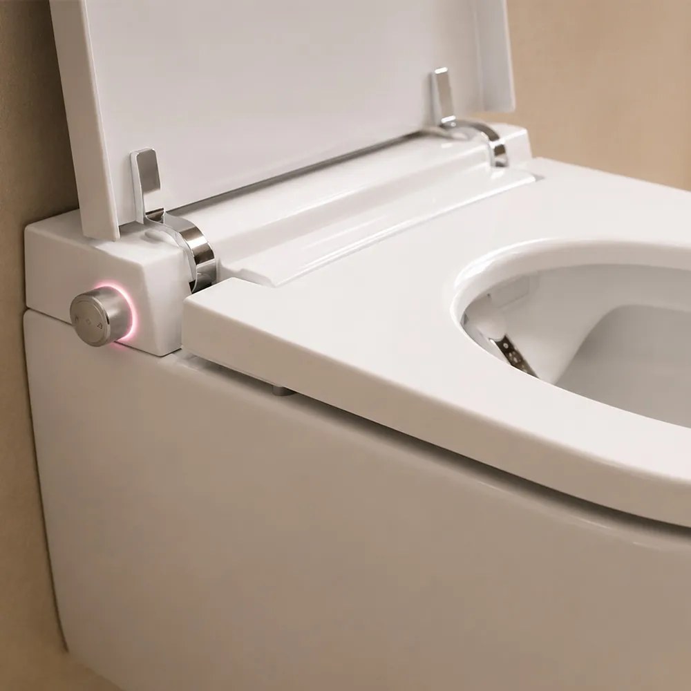 Mereo, Mereo WC s integrovaným elektronickým bidetem, RIMLESS, 592x380x430 cm, keramické, vč. sedátka, MER-VSD110S2