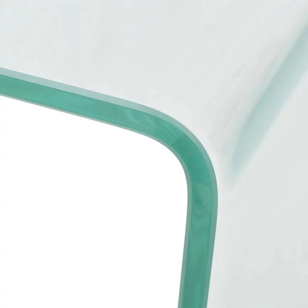 Konferenční stolek tvrzené sklo - 49,5x50x45 cm | čiré
