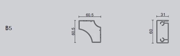 Volpato Stolové nohy IN/OUT B5 750 černá matná, sada 4ks