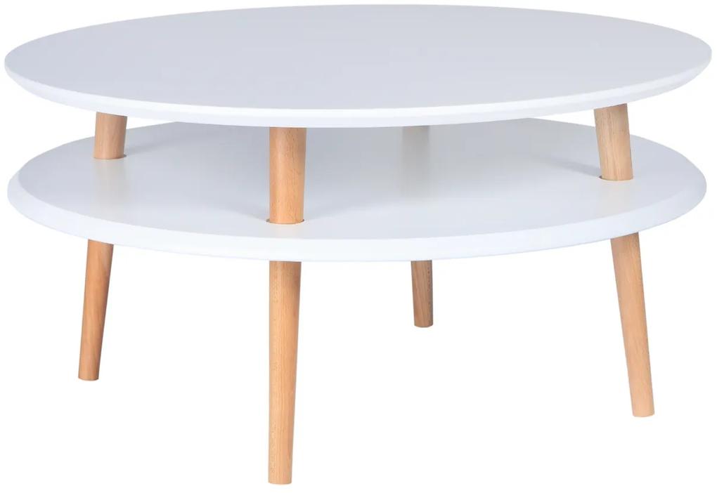 OnaDnes -20% Bílý lakovaný konferenční stolek RAGABA UFO 70 cm