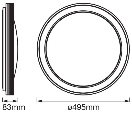 Ledvance - LED Stmívatelné stropní svítidlo SMART+ FRAME LED/32W/230V Wi-Fi