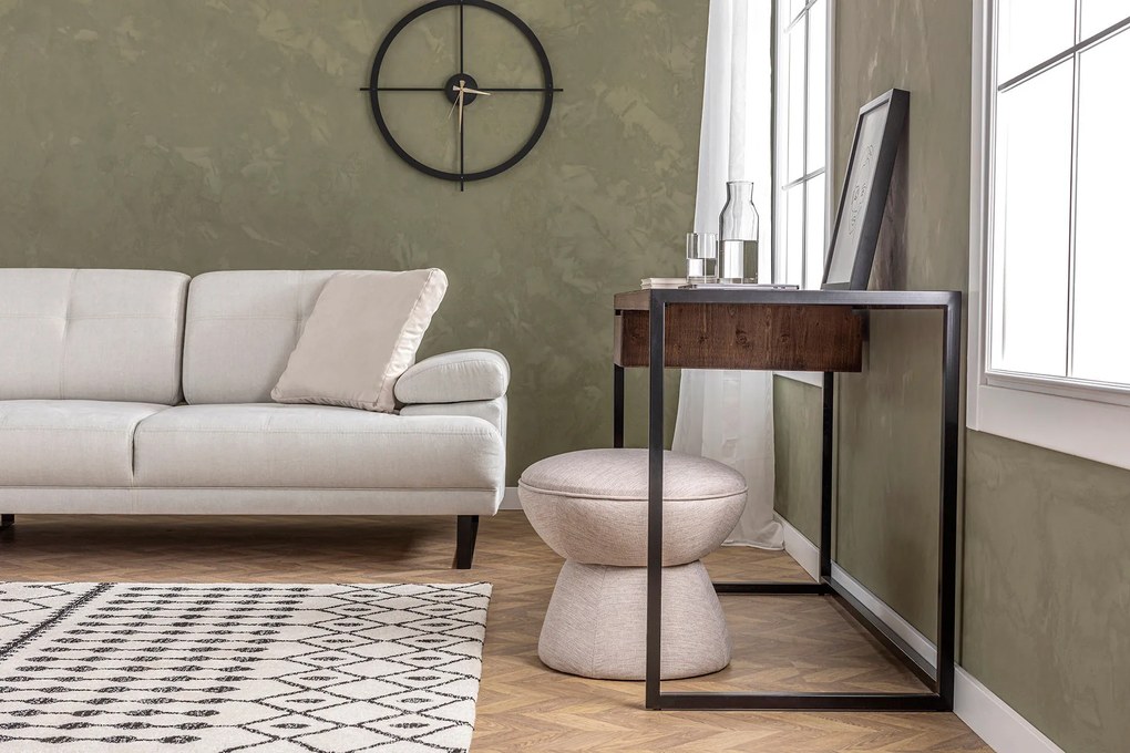 Atelier del Sofa Rohová sedací souprava Mustang Small Left - Beige, Béžová