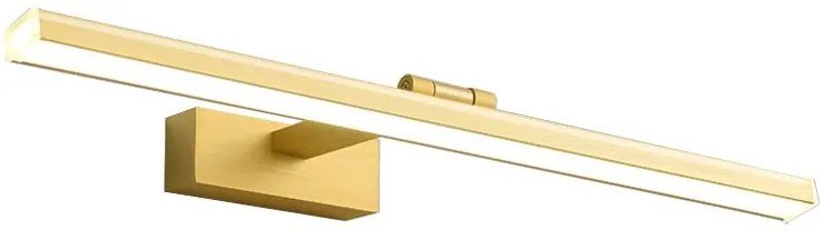 Toolight - LED nástěnné svítidlo nad zrcadlo 60cm APP834-1W, zlatá, OSW-07012
