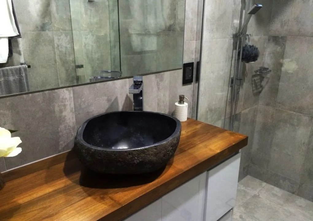 Indera The Lavabo Cut 55383 Umyvadlo z přírodního říčního kamene