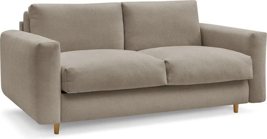 Taupe pohovka na každodenní spaní/rozkládací 200 cm Cocoone – Bobochic Paris