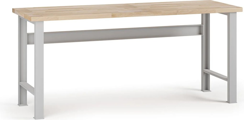 Dílenský pracovní stůl G7, buková spárovka, 2000 x 800 x 840 mm
