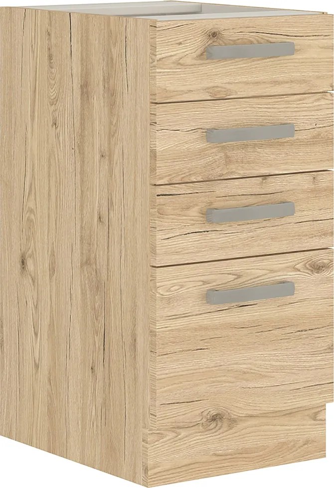 Kuchyňská linka BORDEAUX  | 260 cm | UNI provedení | dub bordeaux