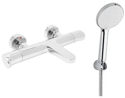 Vanová baterie SAT Dark s vanovým setem 150 mm chrom SATBSDA222CRSET1