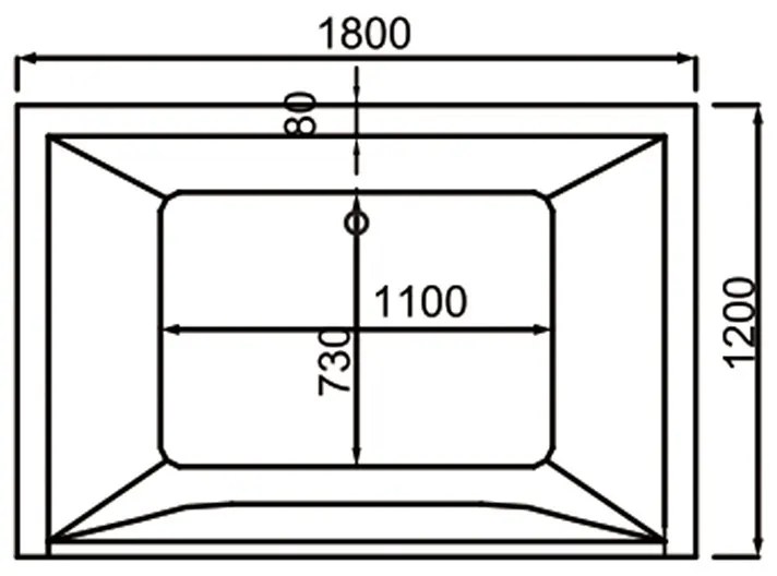 BPS-koupelny Hydromasážní vana HYD-NI937 180x120 s ohřevem vody