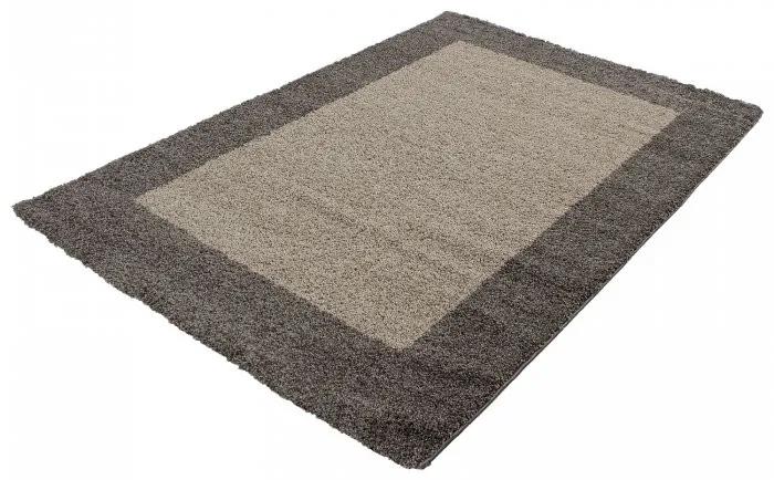 Vopi | Kusový koberec Life Shaggy 1503 taupe - 160 x 230 cm