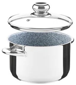 KOLIMAX - české nerezové nádobí Hrnec s poklicí KOLIMAX CERAMMAX PRO STANDARD - granit šedý, 18 cm, 3,0 l