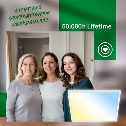 LED svítidlo BRILONER Tava A 42x42cm 14W stmívatelné CCT bílé 3886016