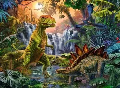 Ravensburger V říši dinosaurů / 100 dílků / od 6 let