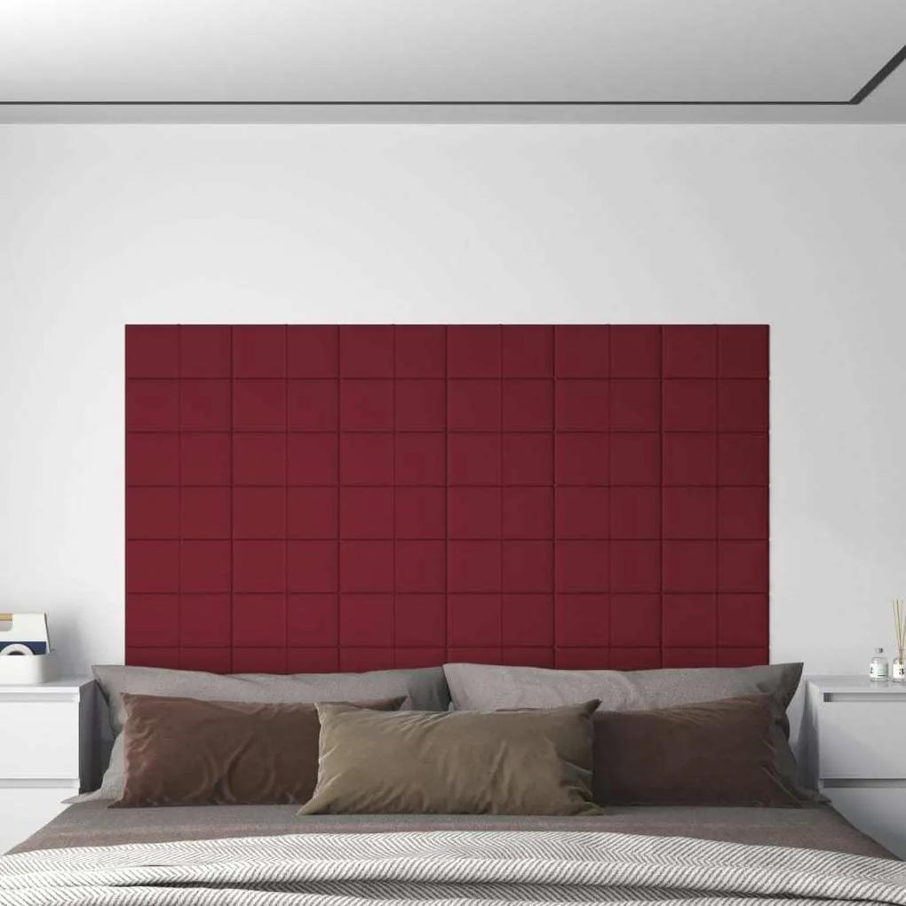 vidaXL Nástěnné panely 12 ks 30 x 15 cm samet 0,54 m² [344021] Barva: Tmavě šedá