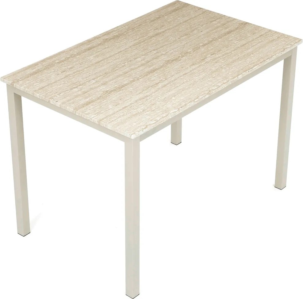 Jídelní stůl 110x70x75cm, mdf, travertin, GDT-202 TRV