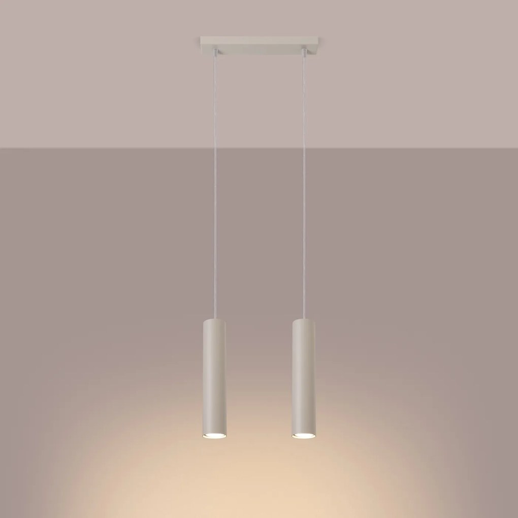 Sollux Lighting Závěsné svítidlo LAGOS 2 béžové