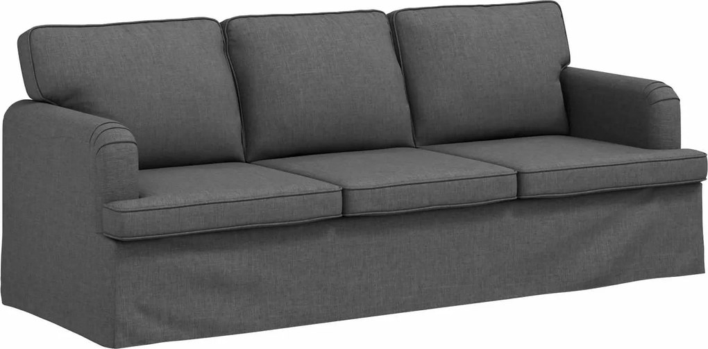 Set pohovek 2 ks Tmavě šedá textil 3407605