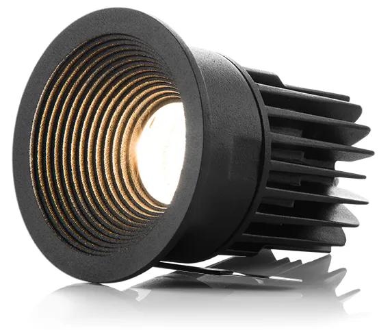 Led2 Zápustné LED svítidlo SPLASH ø 7,6 cm, IP54 Barva: Černá, Stmívání, řízení: RF Control