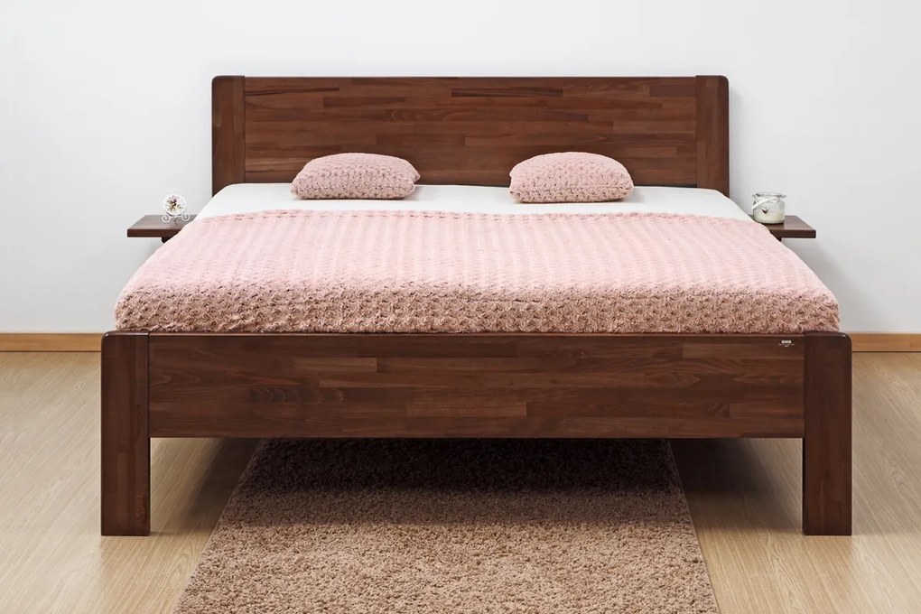 BMB Sofi XL postel - dub Moření: Olej bílý, Provedení: oblé, Rozměr: 160 x 200 cm