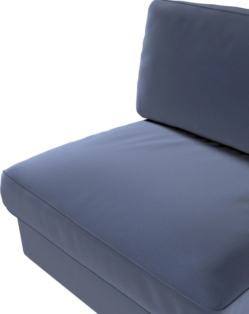 Potah na neskládací křeslo IKEA Kivik barva tmavě modrá látka sametová