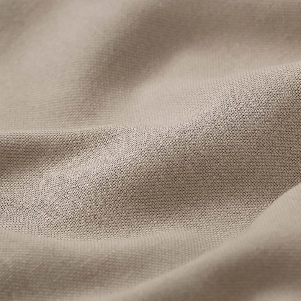 Goldea napínací prostěradlo ze lněné směsi - kávové 180 x 200 cm