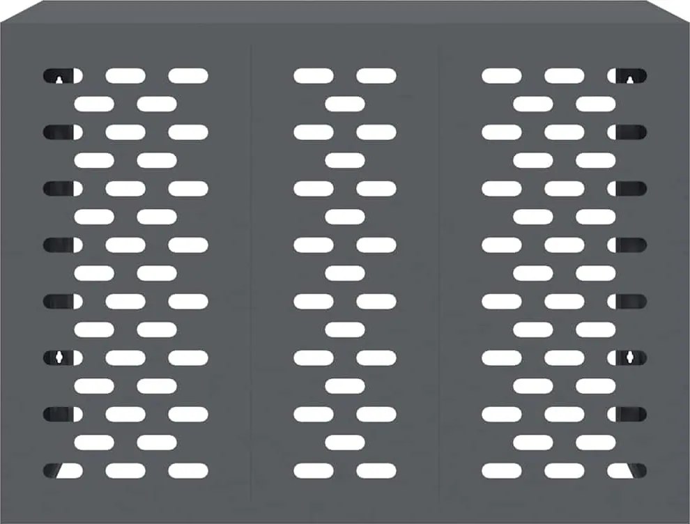 vidaXL Ochrana klimatizace Antracit 110 x 50 x 80 cm Ocel [865906]